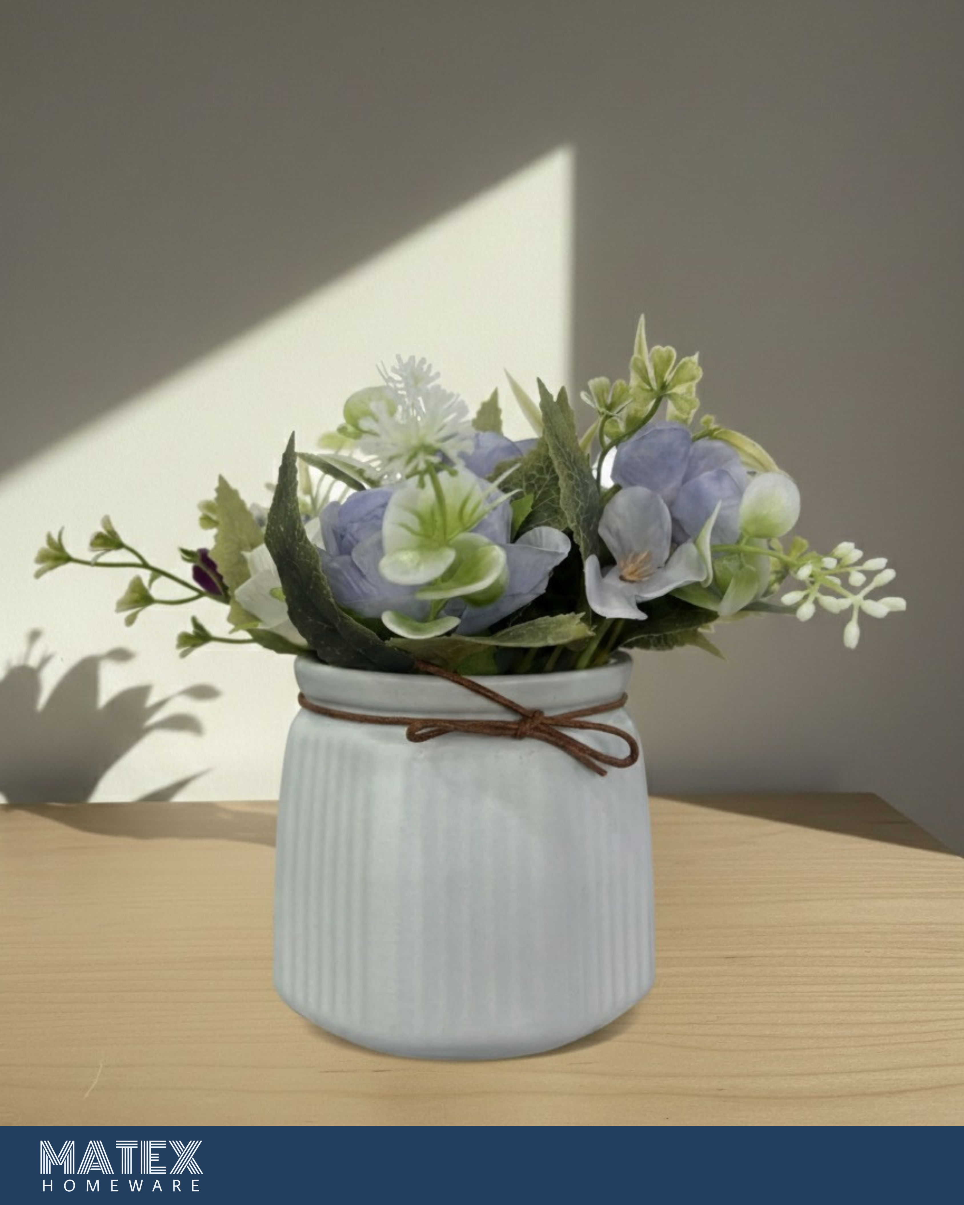 Björk Light Grey Flower plant Pot – MATEX HOME